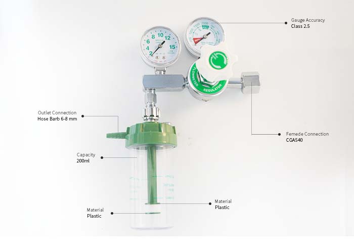 Medical Oxygen Regulators with Humidifier Bottle suppliers