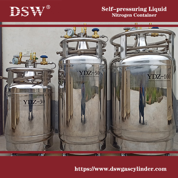 liquid nitrogen container, self-pressurized LN2 container